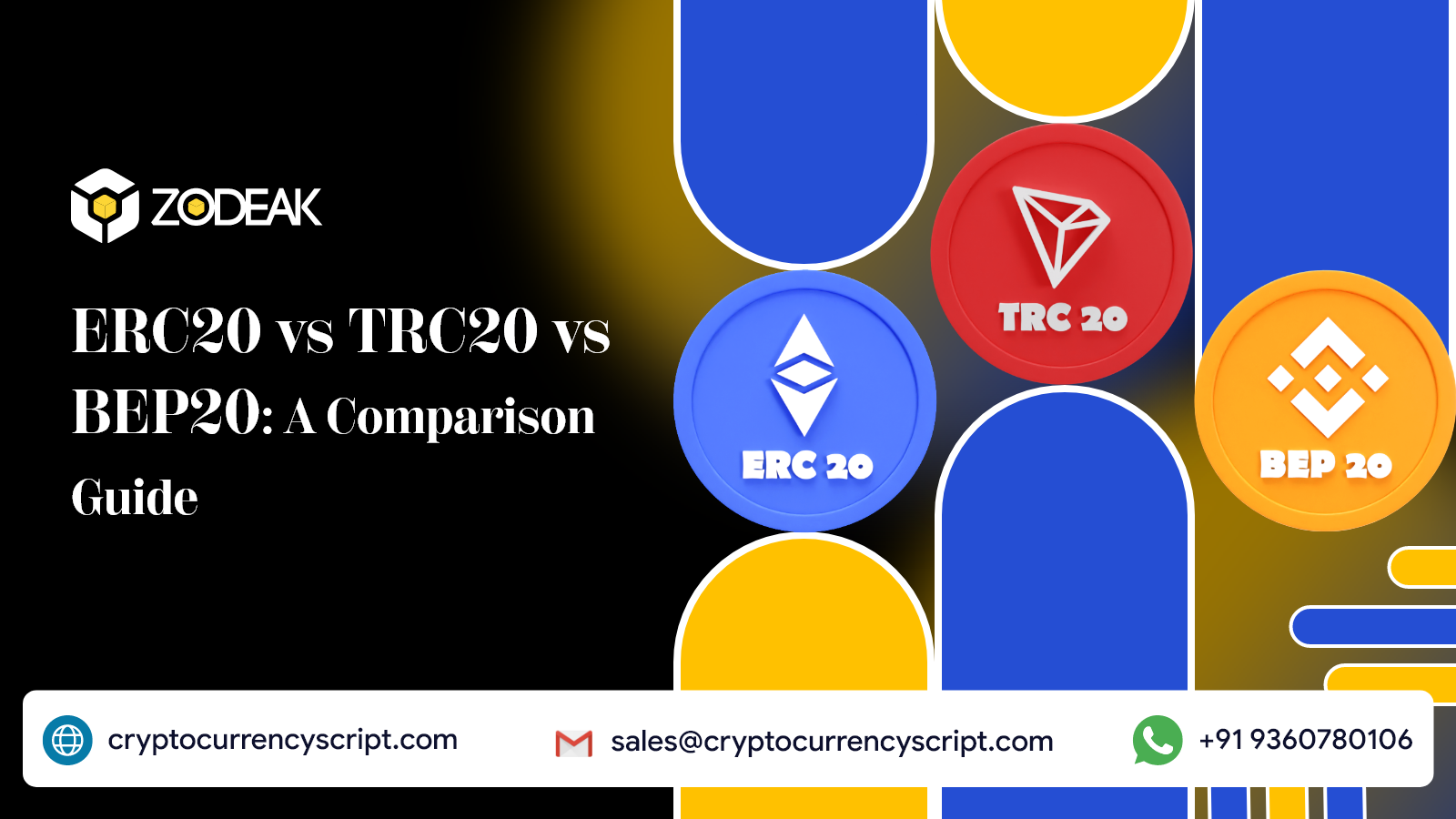 ERC20 vs TRC20 vs BEP20: A Comparison Guide ERC20 vs TRC20 vs BEP20: A Comparison Guide